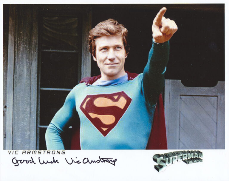 Super Autograph! Vic Armstrong Superman Stuntman – christopher reeve